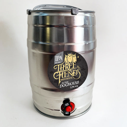 Three Fiends Brewhouse In The Dog House IPA 5 Litre Mini Keg
